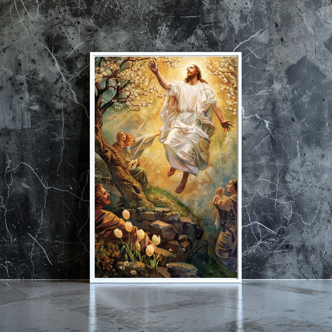 Easter Wall Art, Christian Art, Christian Wall Art, Jesus Art, Christian Cross, Gifts, Digital ...