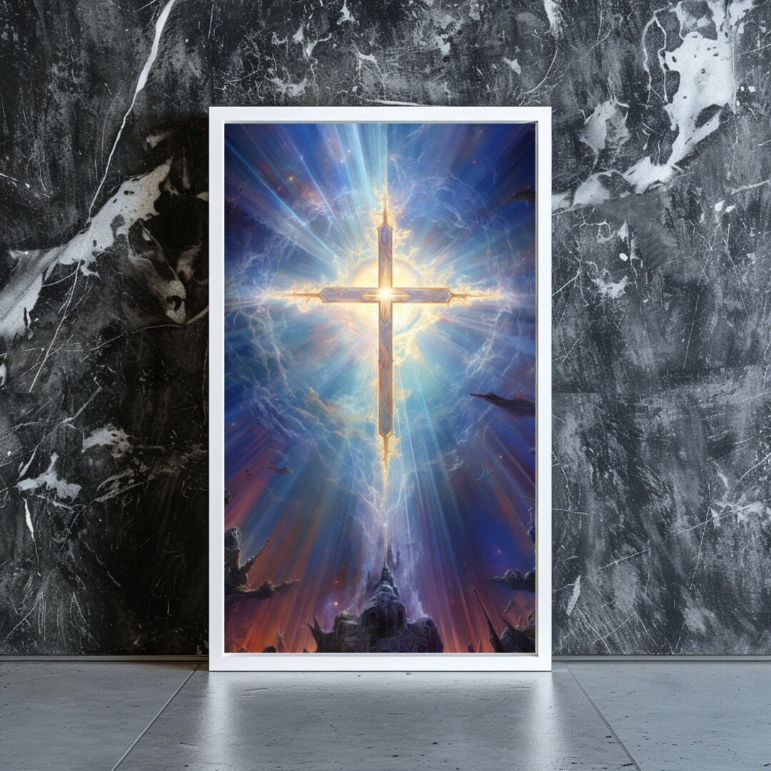 Easter Wall Art, Christian Art, Christian Wall Art, Jesus Art, Christian Cross, Gifts, Digital ...