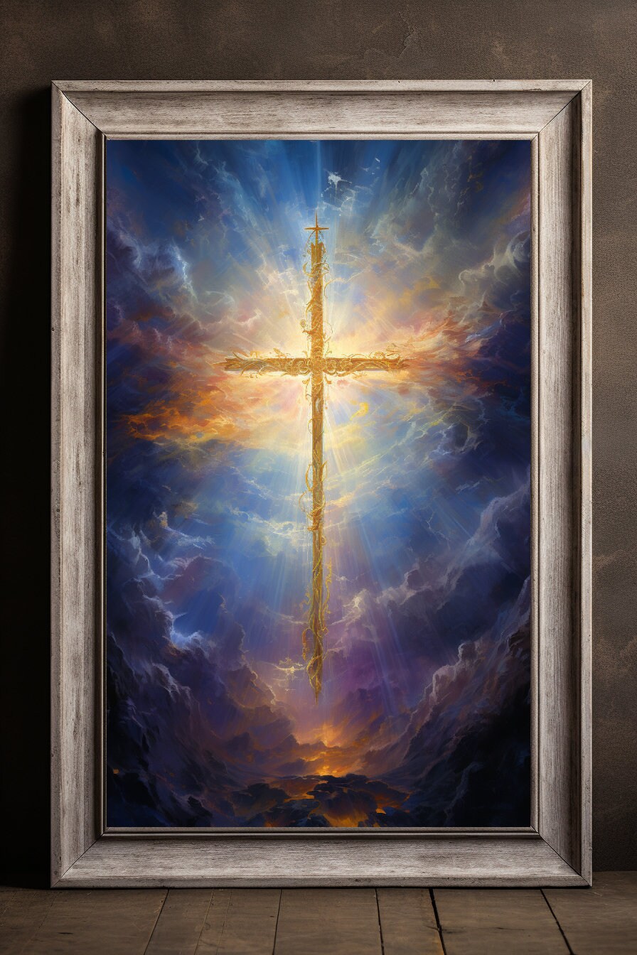 Easter Wall Art, Christian Art, Christian Wall Art, Jesus Art, Christian Cross, Gifts, Digital ...