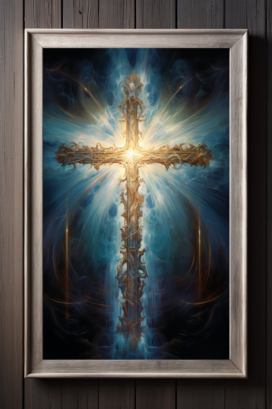 Easter Wall Art, Christian Art, Christian Wall Art, Jesus Art, Christian Cross, Gifts, Digital ...