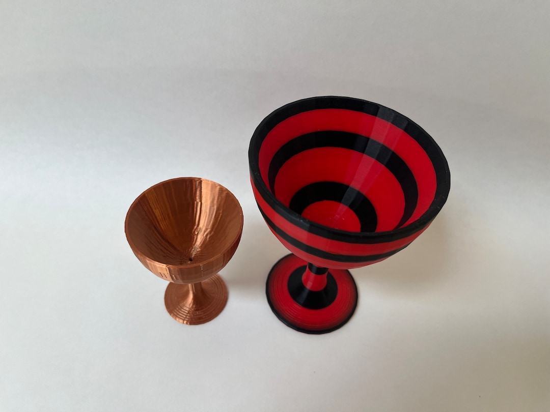 The Greedy Cup or Pythagorean Cup, Tessellated With Wide Base - Etsy
