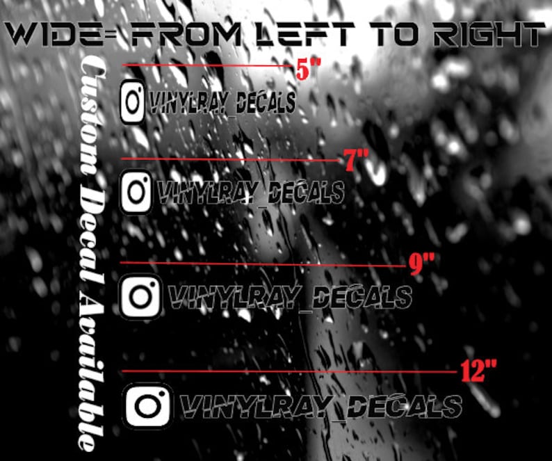 Custom Instagram Name Vinyl Decal Personalized IG Username Sticker ...