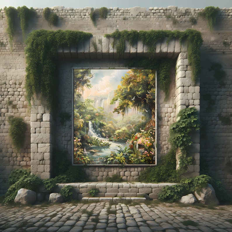 Garden of Eden Painting Digital Download Garden of Eden Wall Decor ...