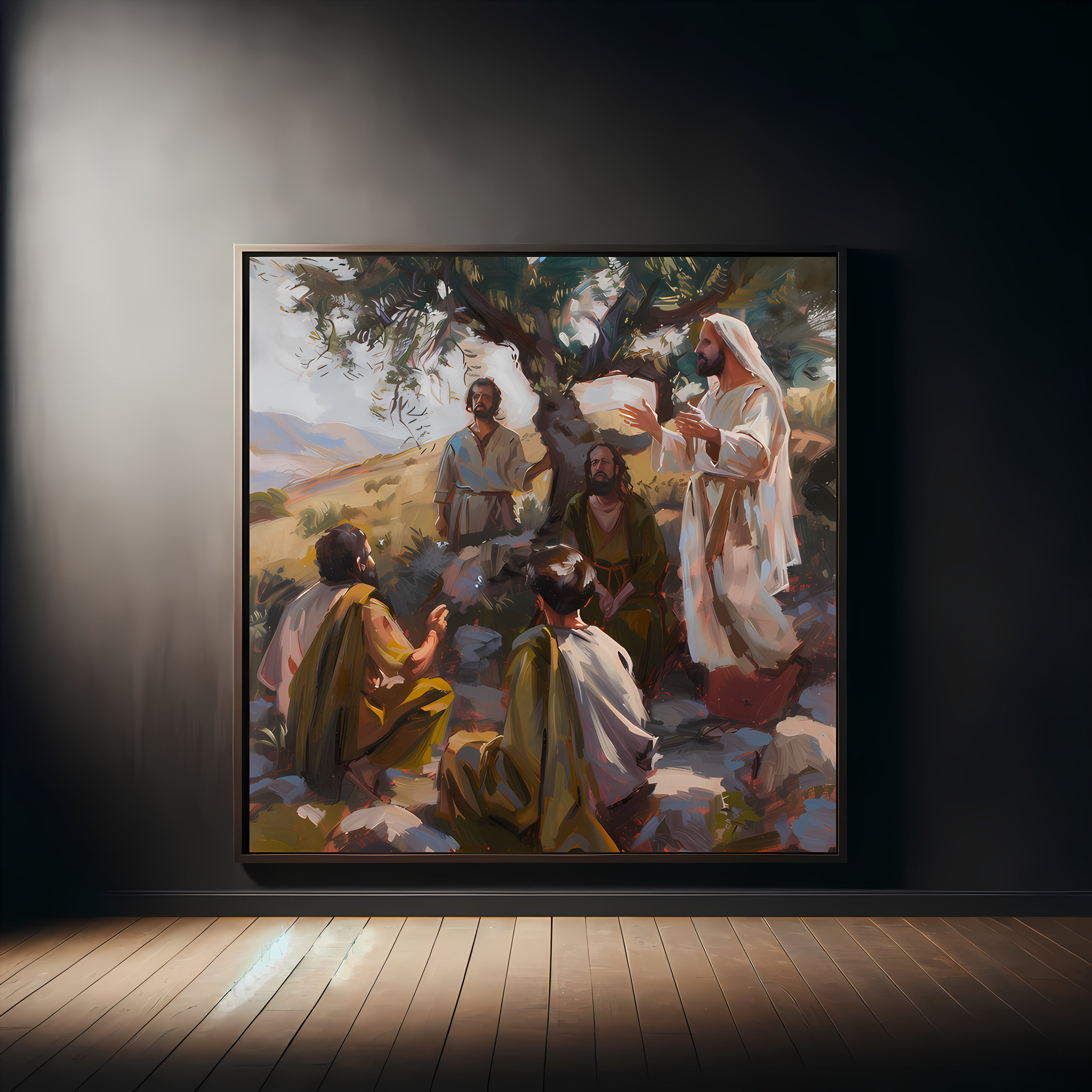 Jesus Teaching Disciples Canvas Print: Biblical Art - Etsy