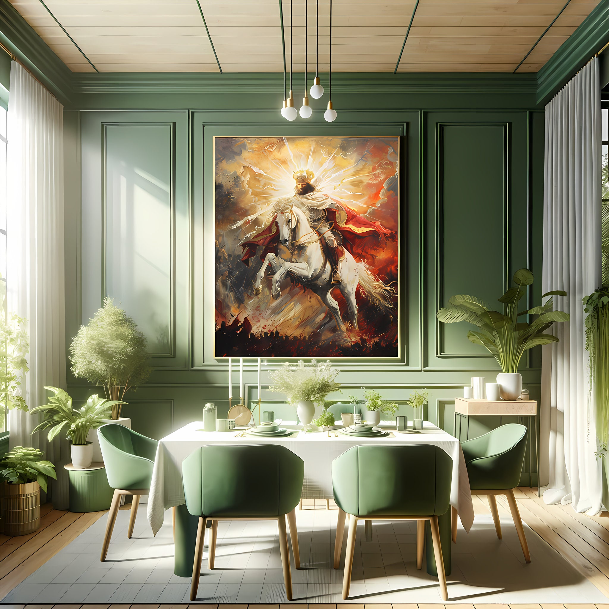Christ the Conqueror Canvas Print: Apocalyptic Vision Bible Art - Etsy
