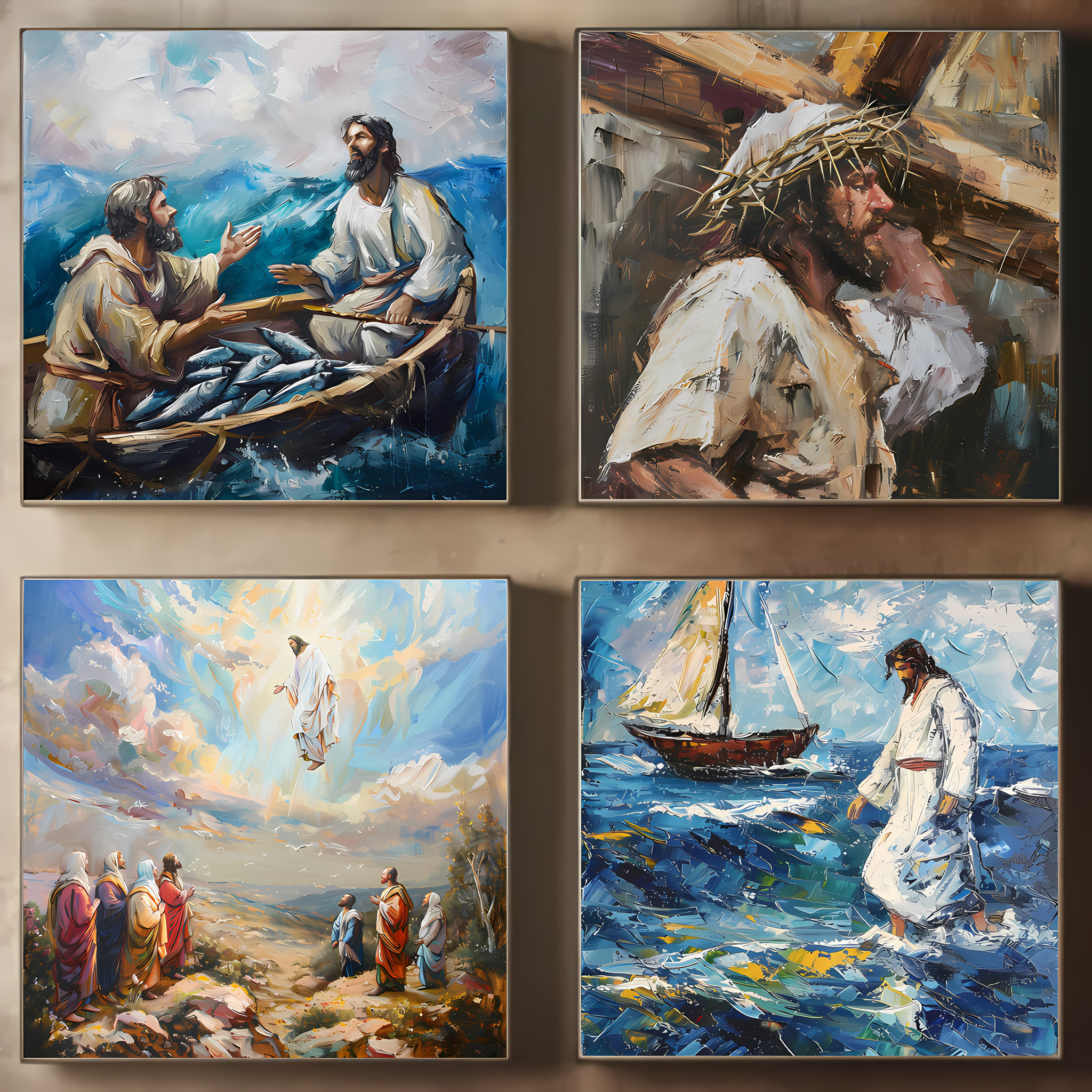 Life of Jesus Oil Paintings: Bible Art Prints (digital Download) - Etsy