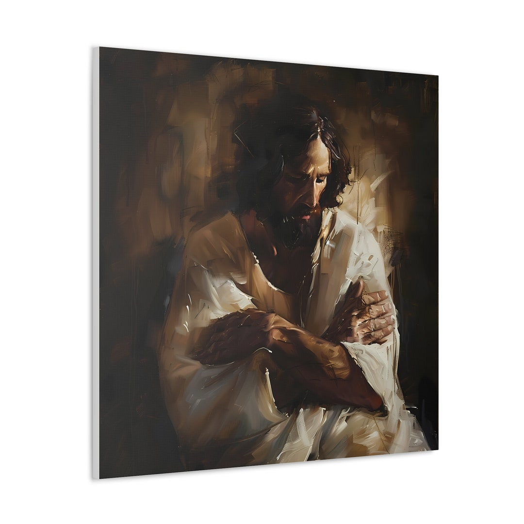 Jesus Christ Loving Embrace Painting - Biblical Canvas Art - Etsy