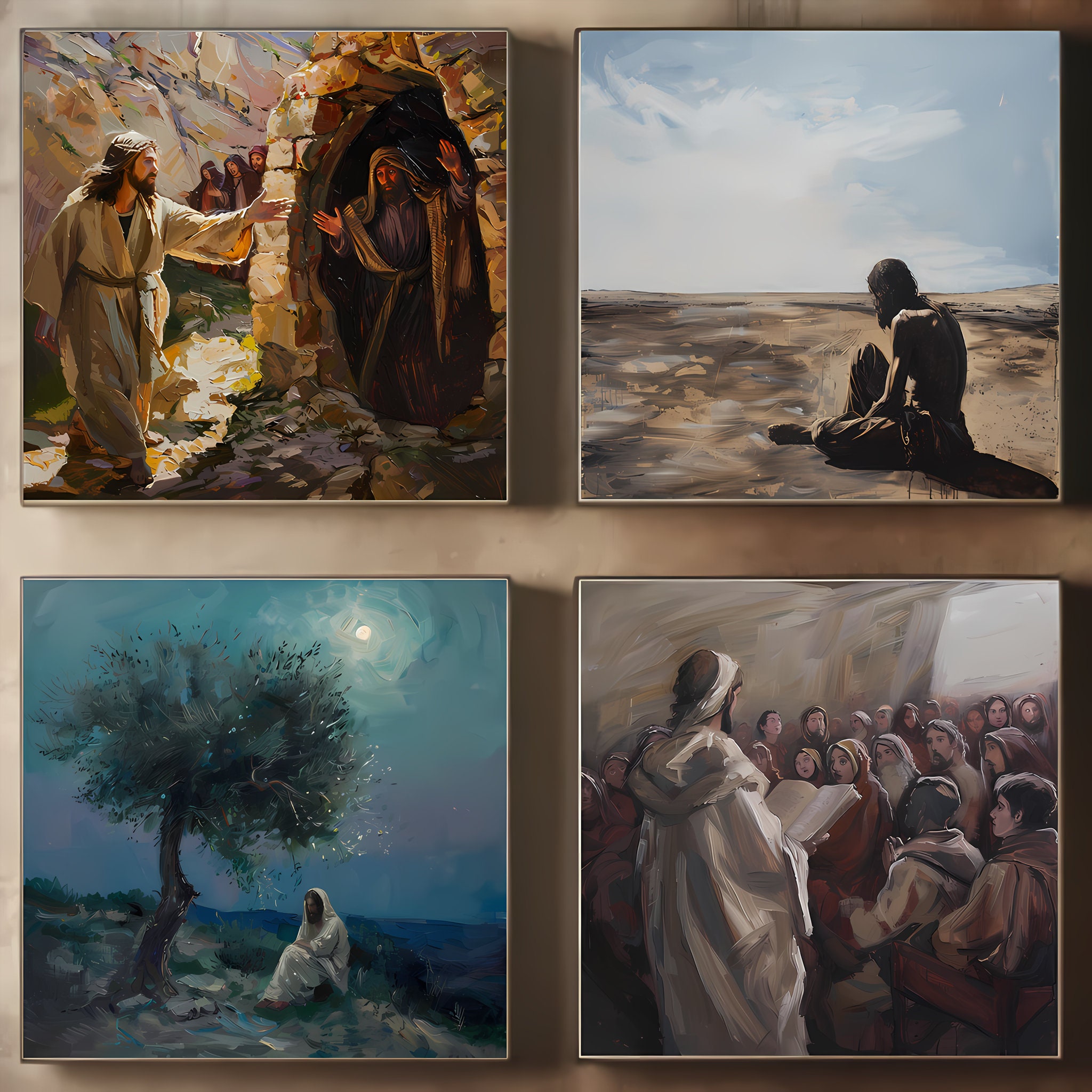 Life of Jesus Oil Paintings: Bible Art Prints (digital Download) - Etsy