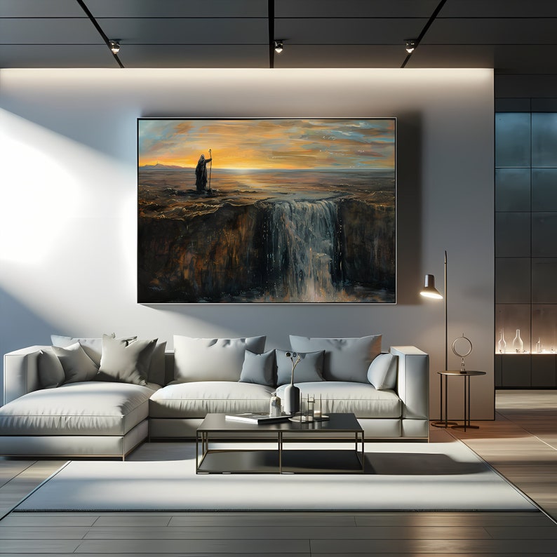 Moses Desert Scene Digital, Biblical Art Print Download, Spiritual Home ...