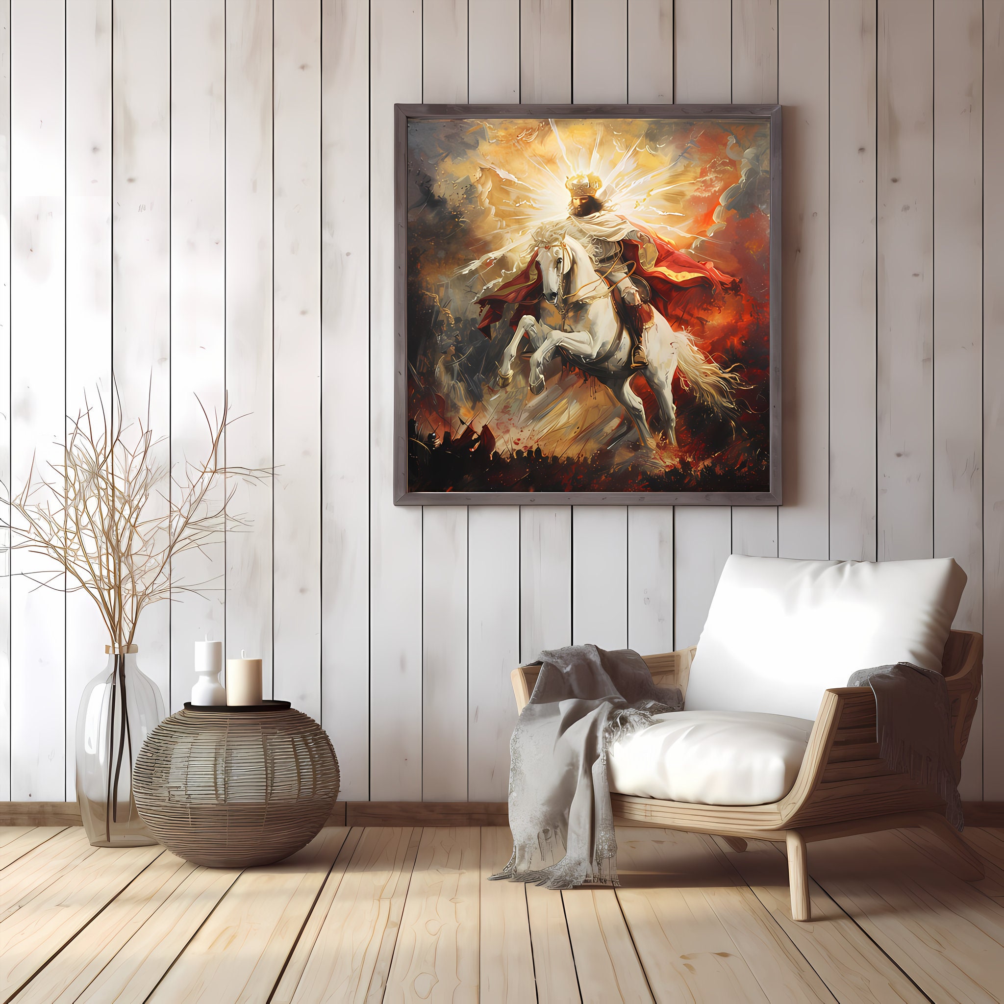 Christ the Conqueror Canvas Print: Apocalyptic Vision Bible Art - Etsy