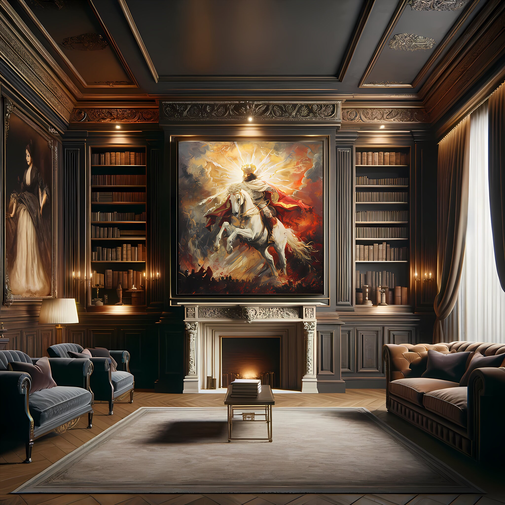 Christ the Conqueror Canvas Print: Apocalyptic Vision Bible Art - Etsy