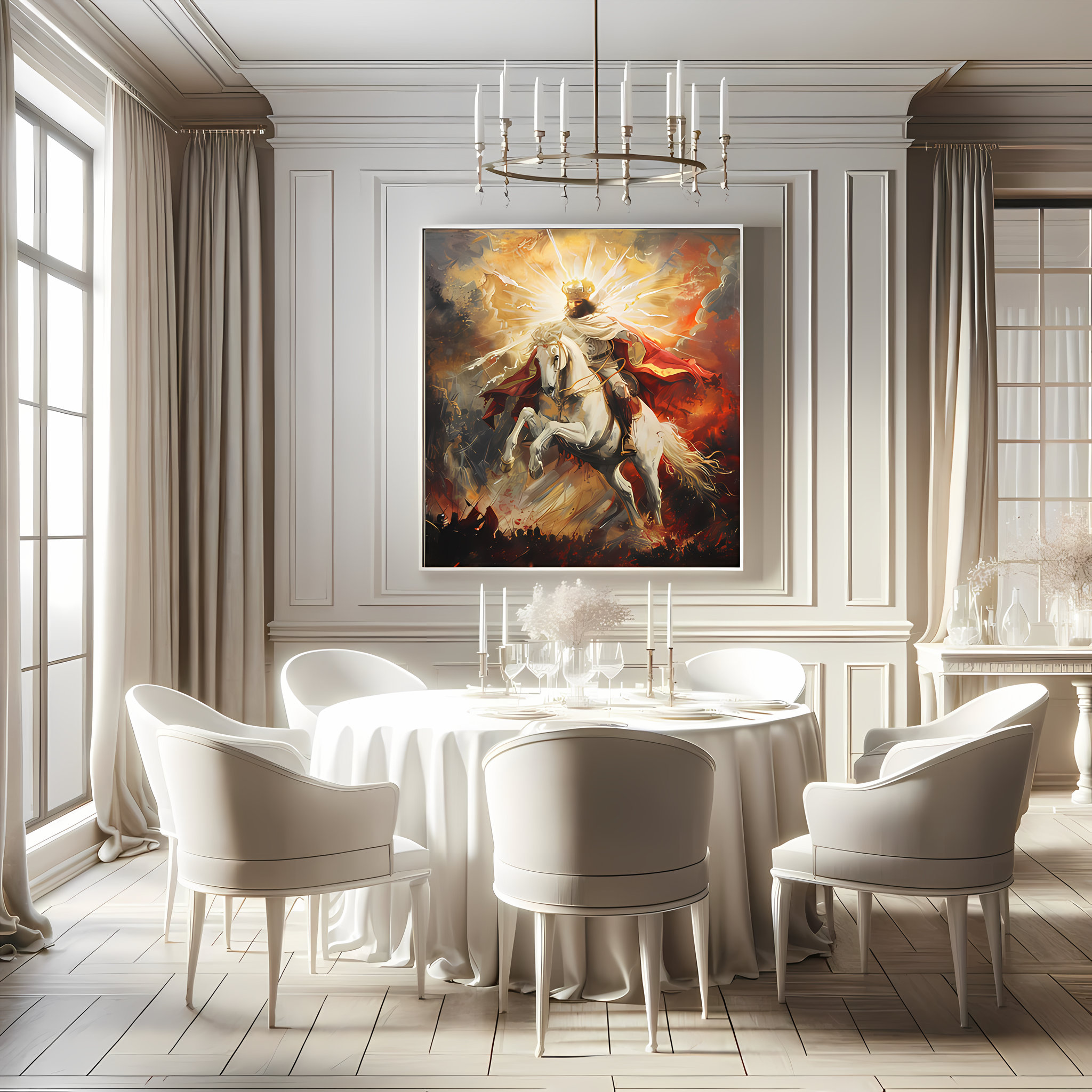 Christ the Conqueror Canvas Print: Apocalyptic Vision Bible Art - Etsy