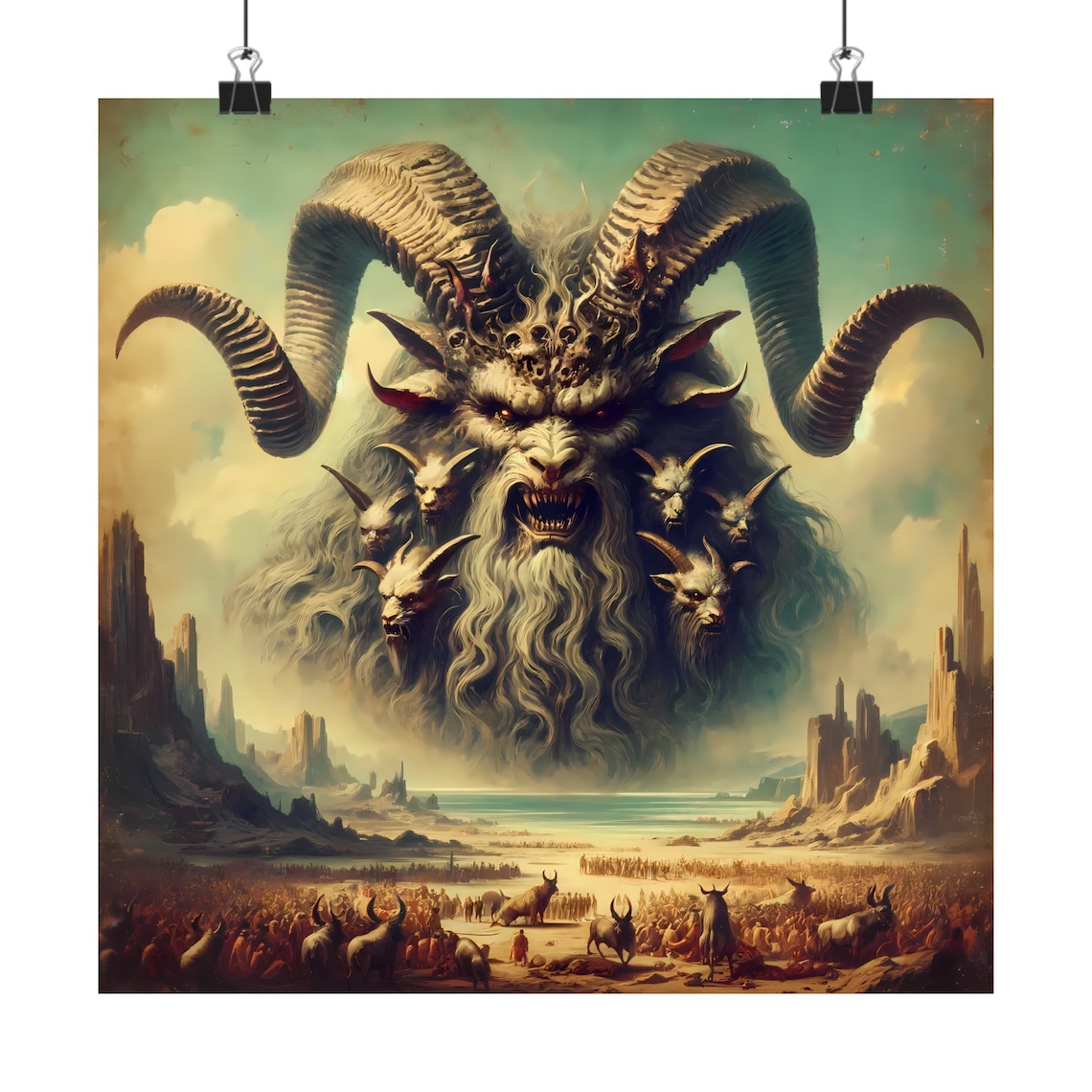 Beast of Revelation Poster: Vintage Biblical Apocalyptic Art - Etsy