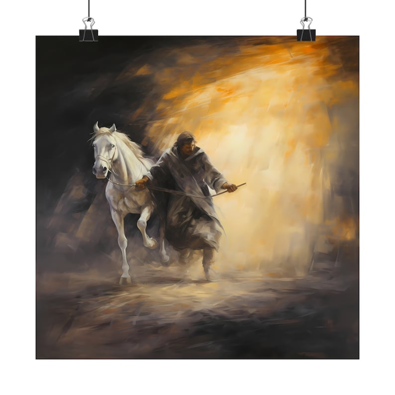 Paul's Conversion Art Poster: Biblical Road to Damascus Scene - Etsy