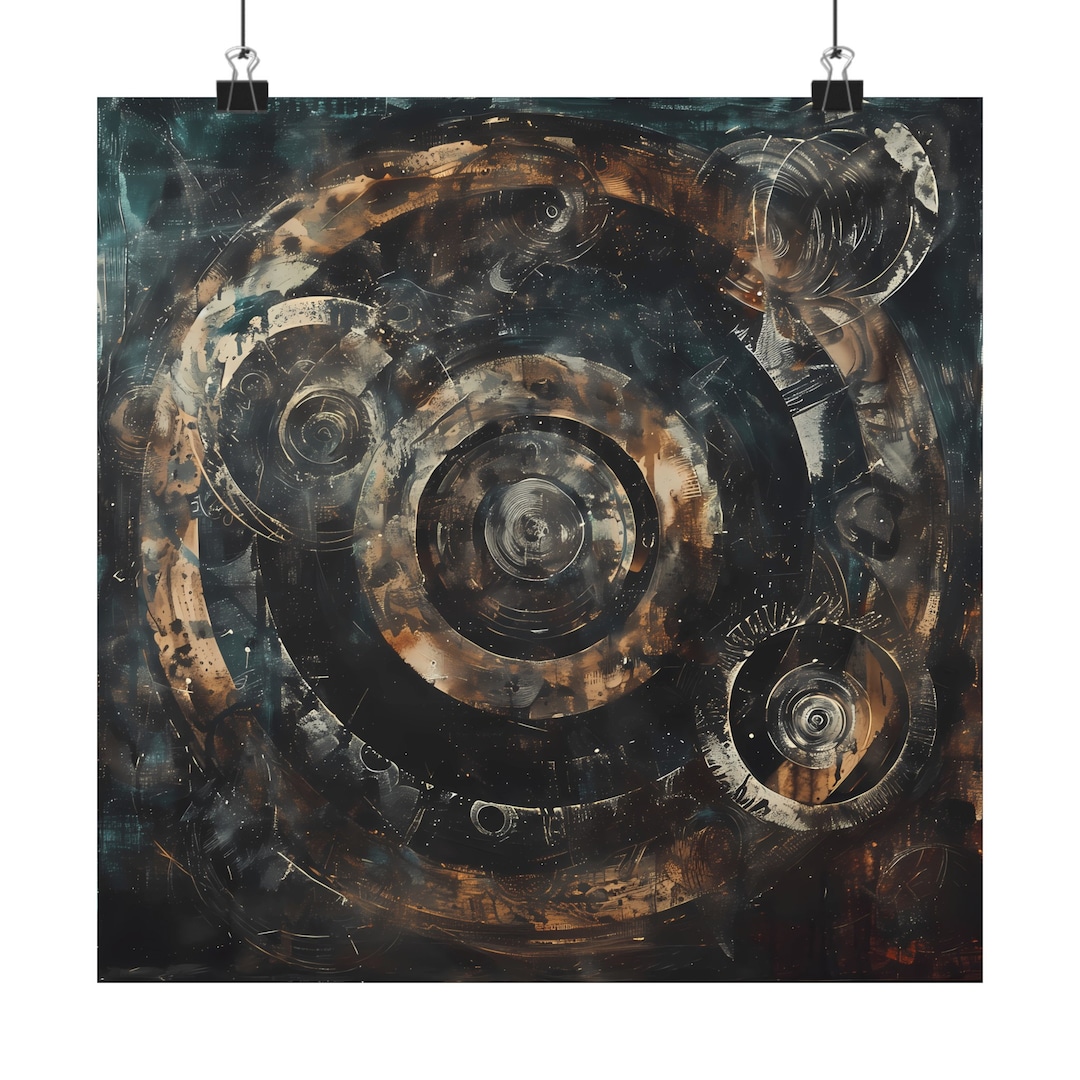 Ezekiel's Vision Poster: Biblical Wheels Within Wheels Art - Etsy