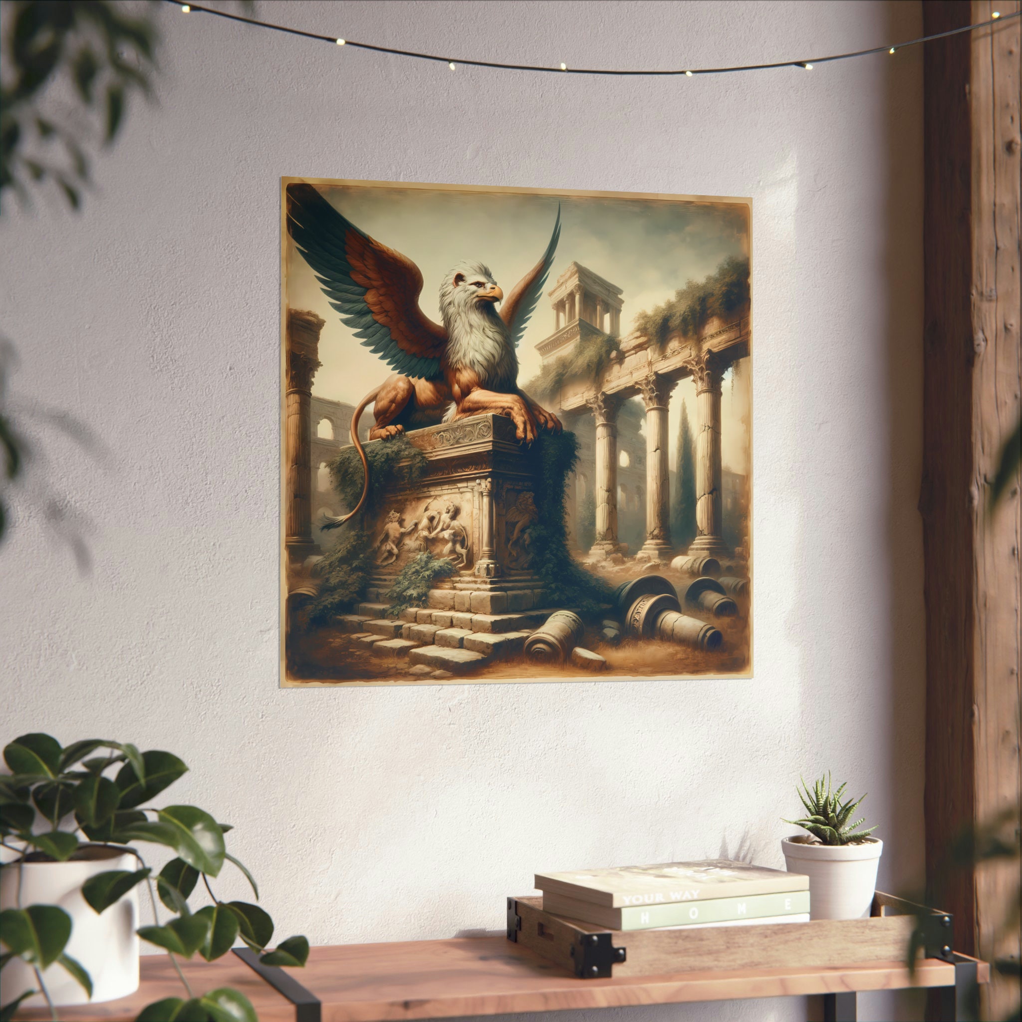 Griffin Poster Mythology Greek Myth Roman Mythical Creature Poster ...