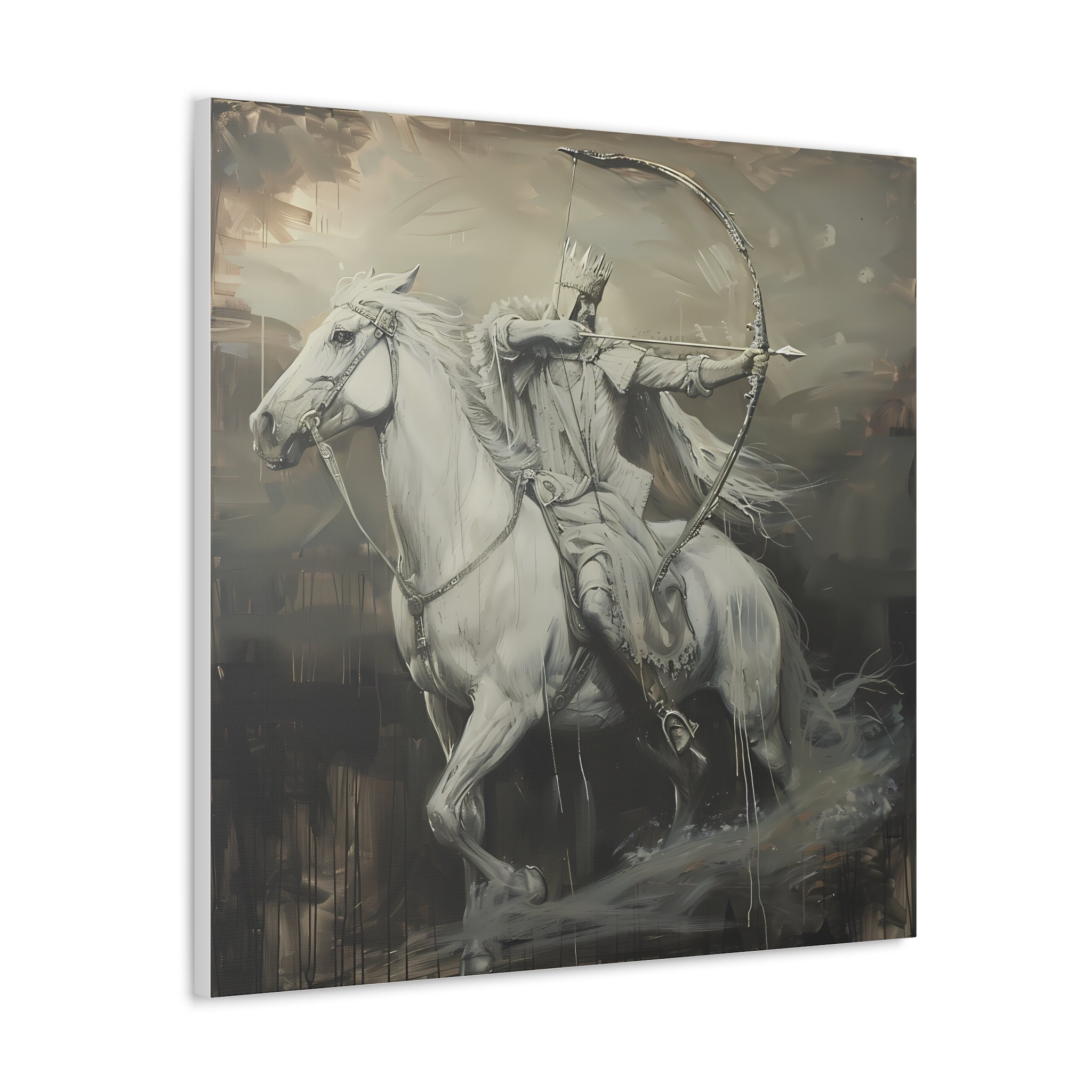 White Horseman of the Apocalypse Canvas Art: Biblical Revelation Print ...