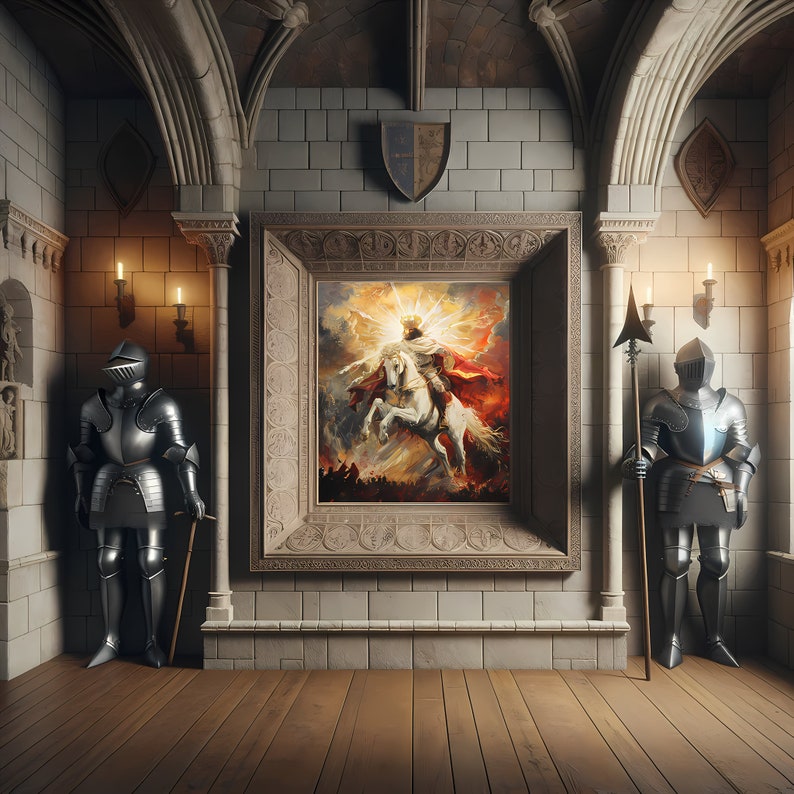 Christ the Conqueror Canvas Print: Apocalyptic Vision Bible Art - Etsy