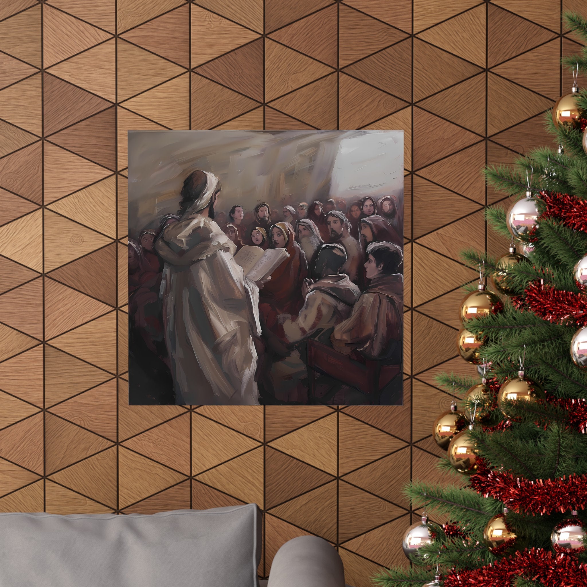 Jesus Christ First Ministry Poster Made in USA Biblical Art Poster ...