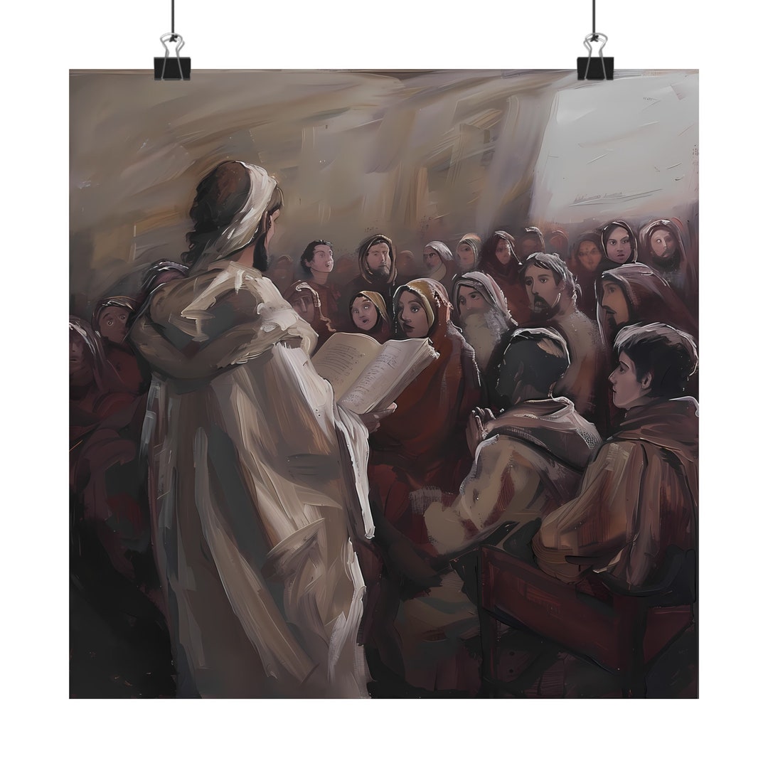 Jesus Christ First Ministry Poster Made in USA Biblical Art Poster ...