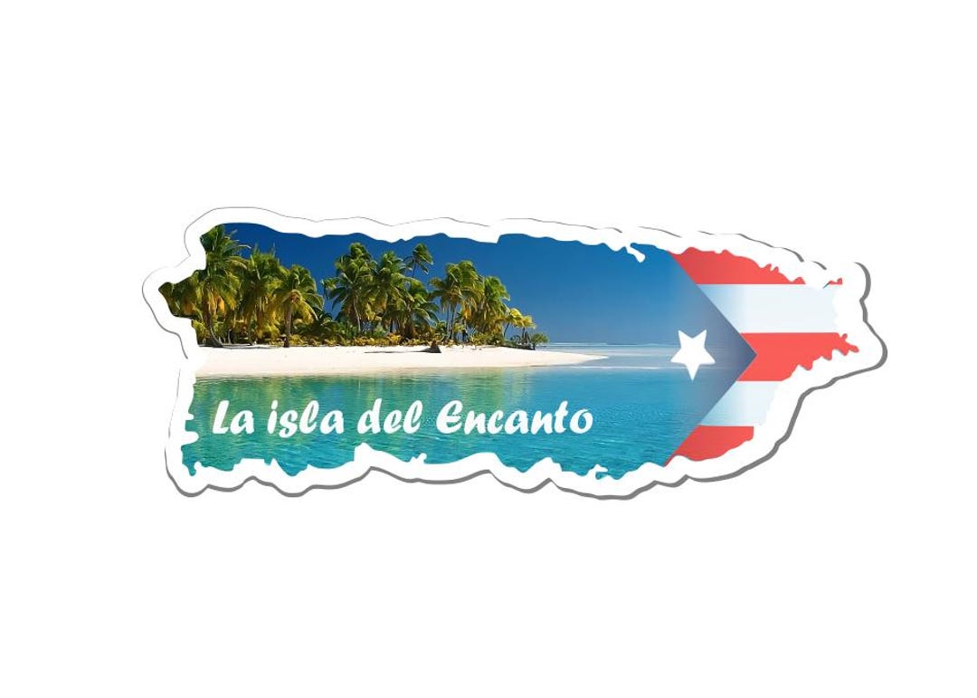Puertorico Isla Del Encanto Bumper Sticker Vinyl Sticker Puertorican ...