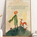 The Little Prince Watercolor Art Print: Fox and Rose (digital Download ...
