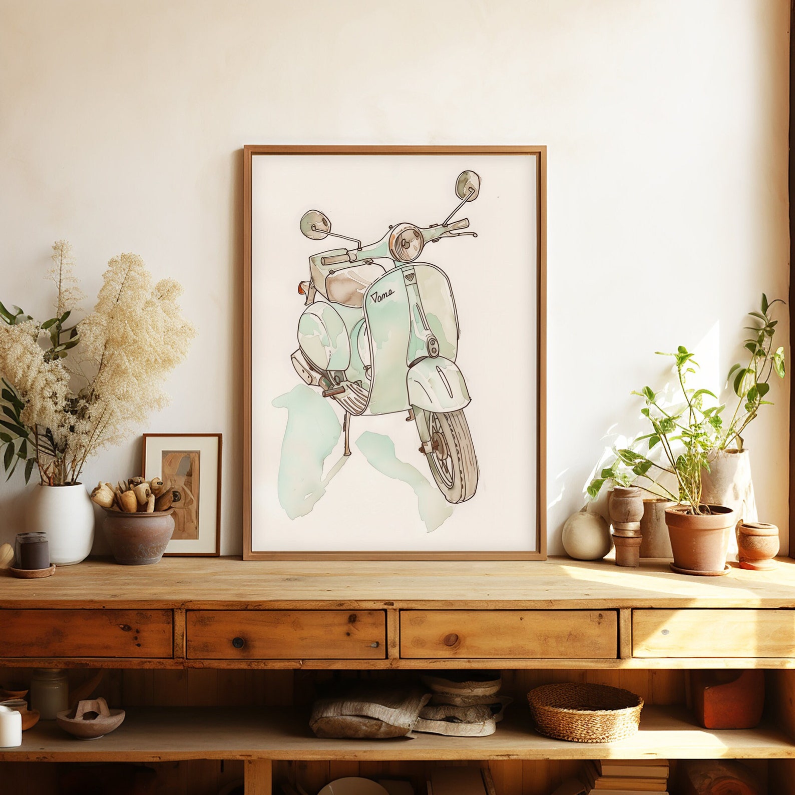 Vespa PRINTABLE Nursery Art, Nursery Decor, Neutral Nursery, Nursery ...