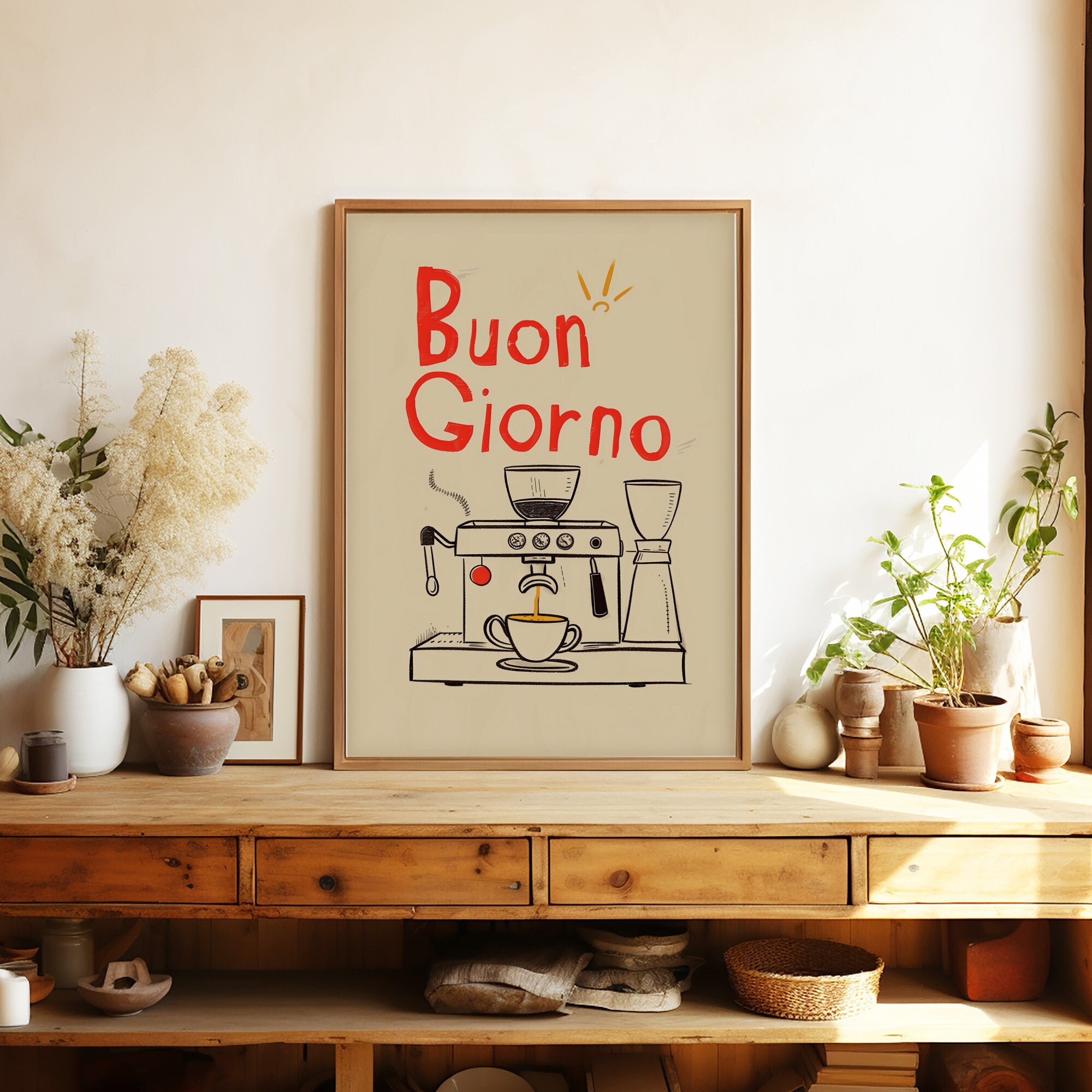 Buongiorno Coffee PRINTABLE Art, Nursery Decor, Italian Nursery ...
