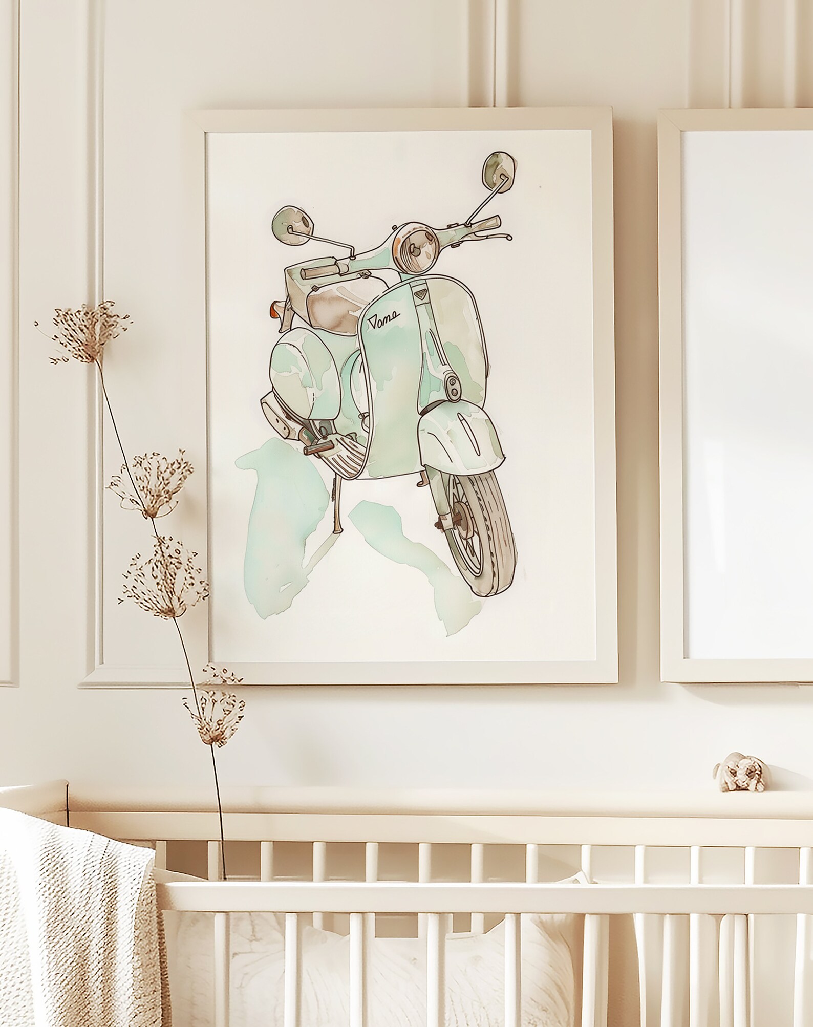 Vespa PRINTABLE Nursery Art, Nursery Decor, Neutral Nursery, Nursery ...