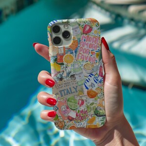 Italian Amalfi Coast Collage Phone Case | Mediterranean Scenic Art ...
