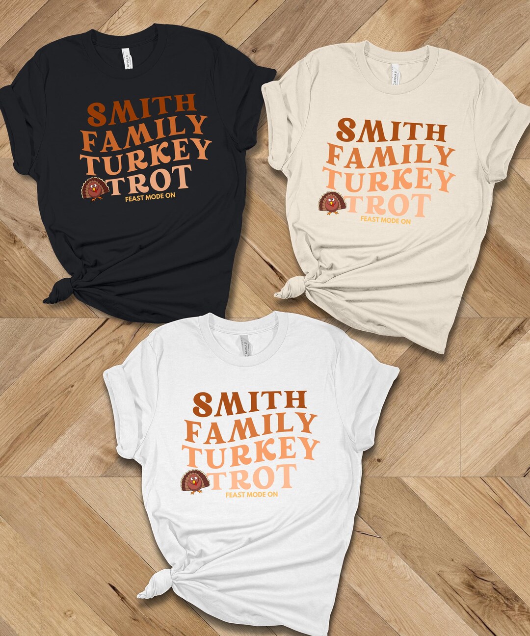 Custom Turkey Trot 5K Shirts, Personalized Family & Team Matching ...