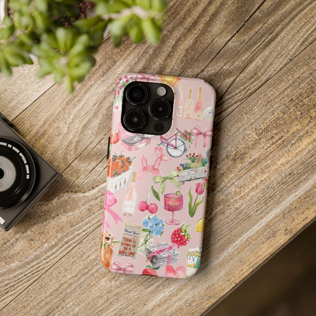 Protective Coquette Girly Collage Phone Case, Elegant Feminine iPhone ...