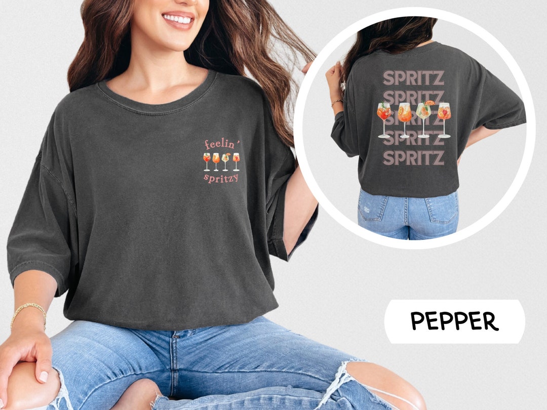 Feelin' Spritzy Aperol Spritz Shirt, Cocktail Lover Tee, Spritz Society ...