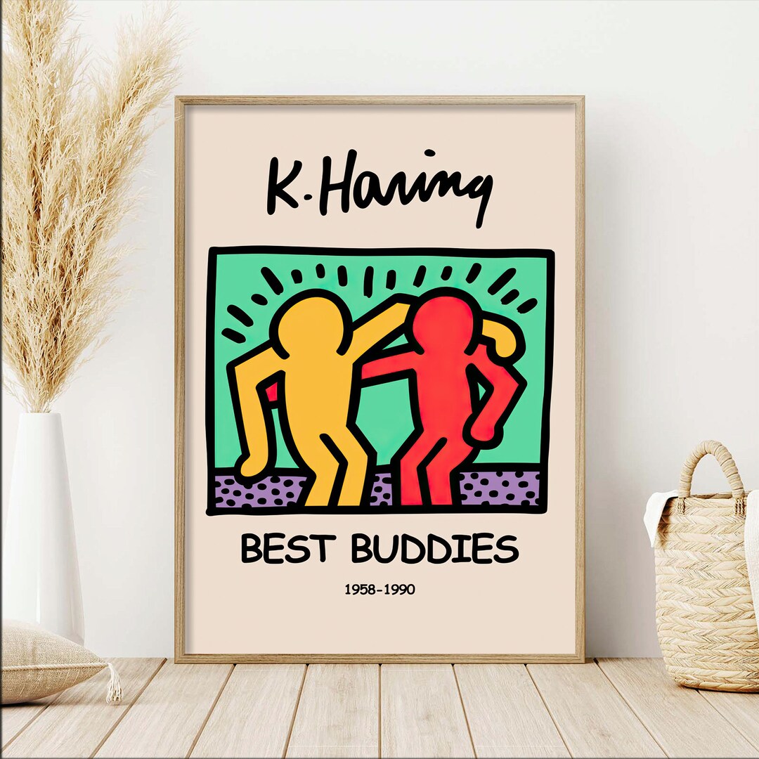 Keith Haring Best Duddies Artwork Reproduction of K.Haring Painting ...