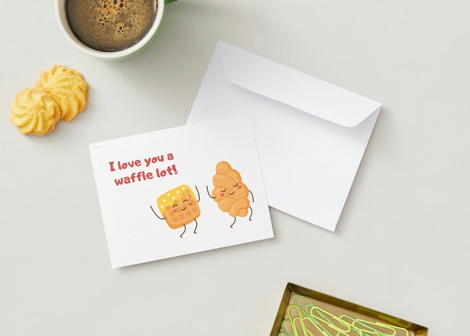 Printable Card, "i Waffle You a Lot", Instant Download, Song Card, Gift ...