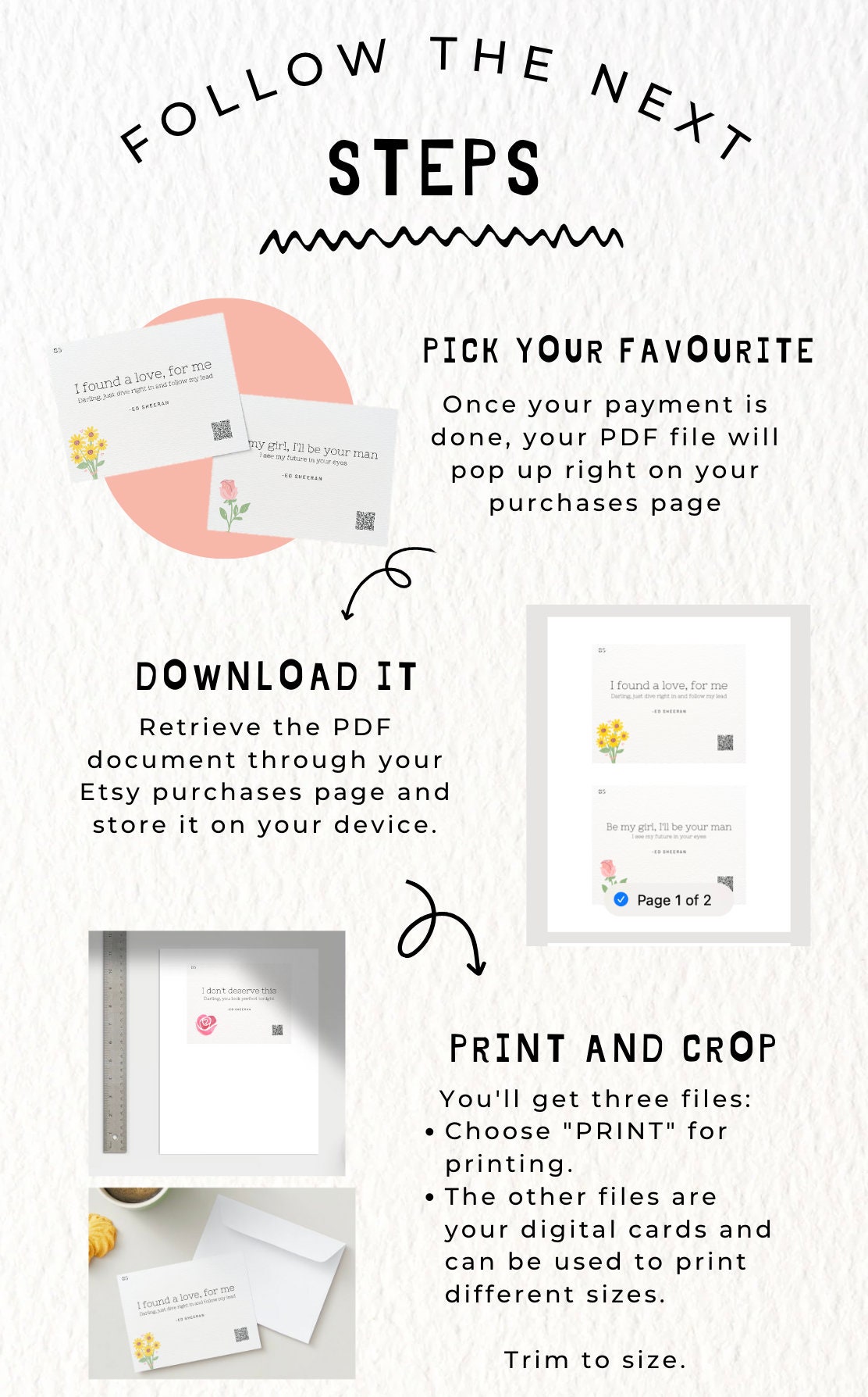 Printable Card, Elvis Presley, Instant Download, Song Card, Music Lover ...