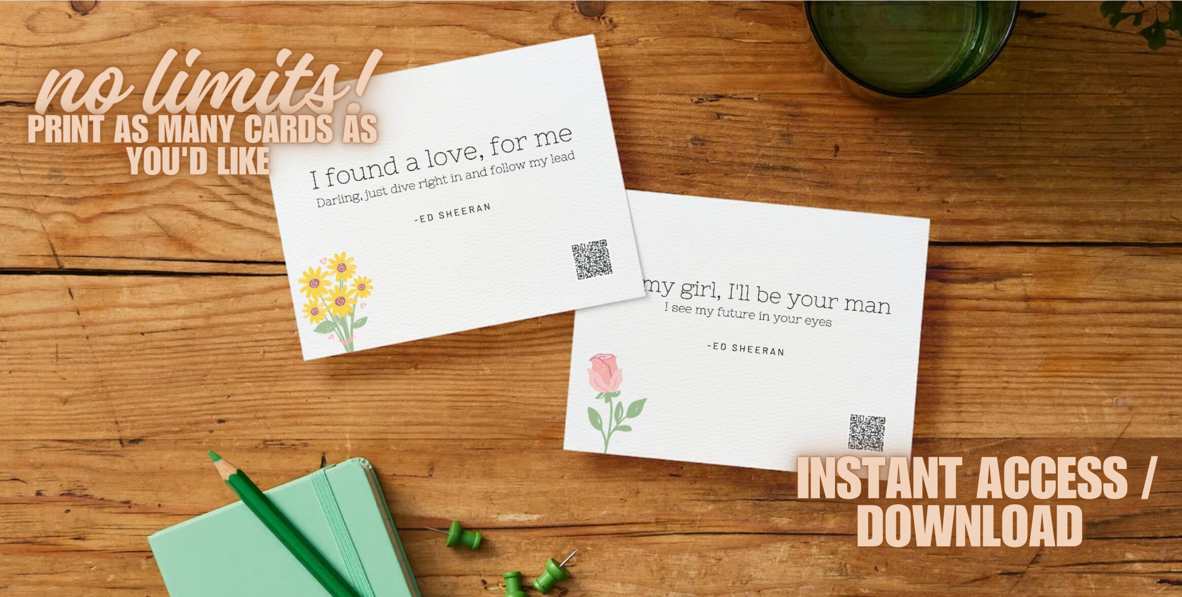 Printable Card, Elvis Presley, Instant Download, Song Card, Music Lover ...