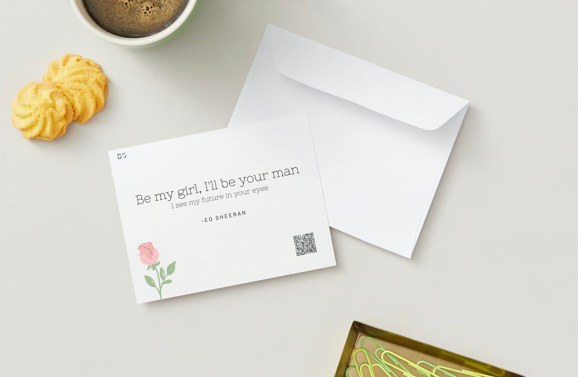 Printable Card, Ed Sheeran, Instant Download, Song Card, Music Lover's ...