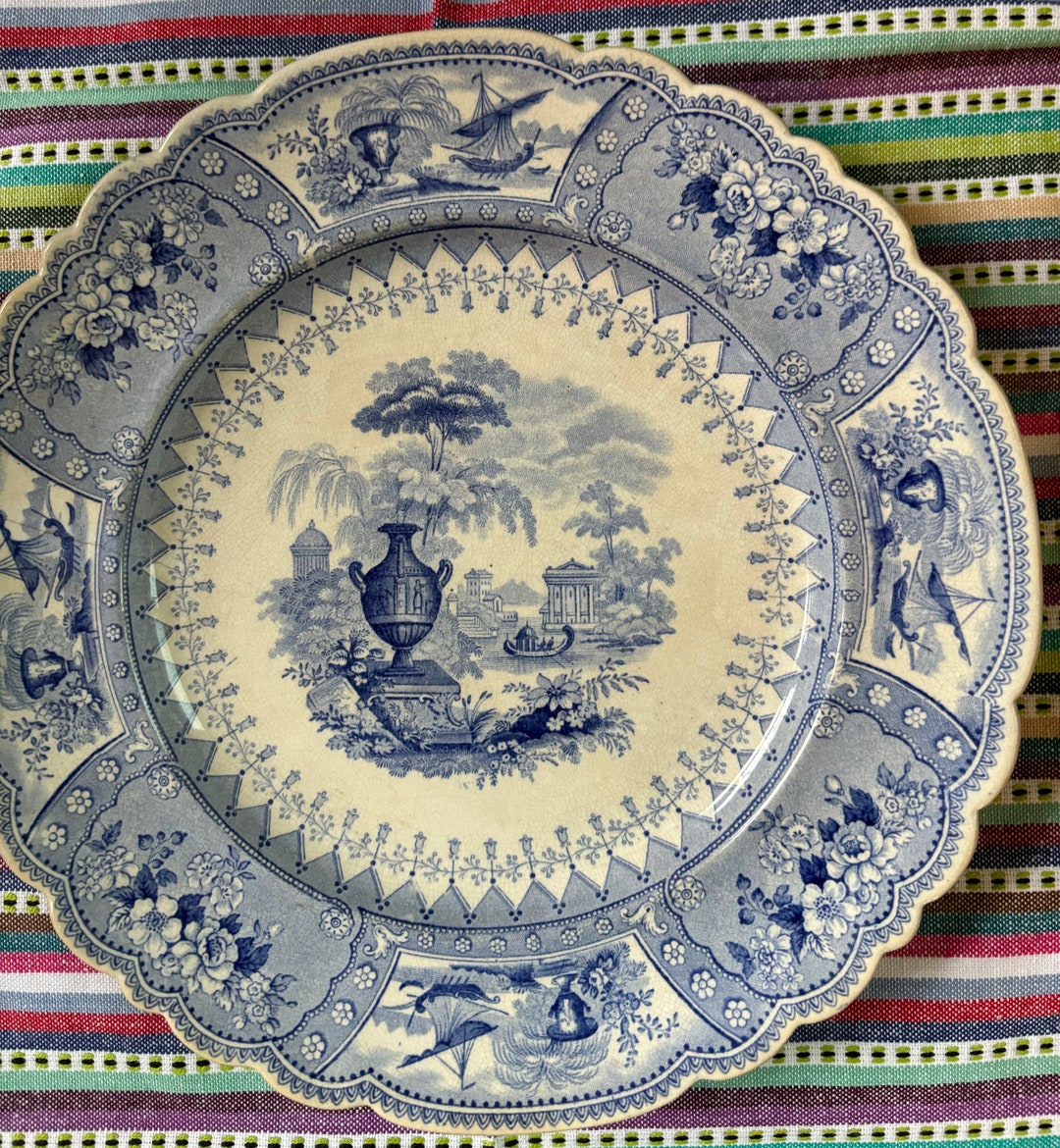 Antique Canova Ironstone Plate - Etsy
