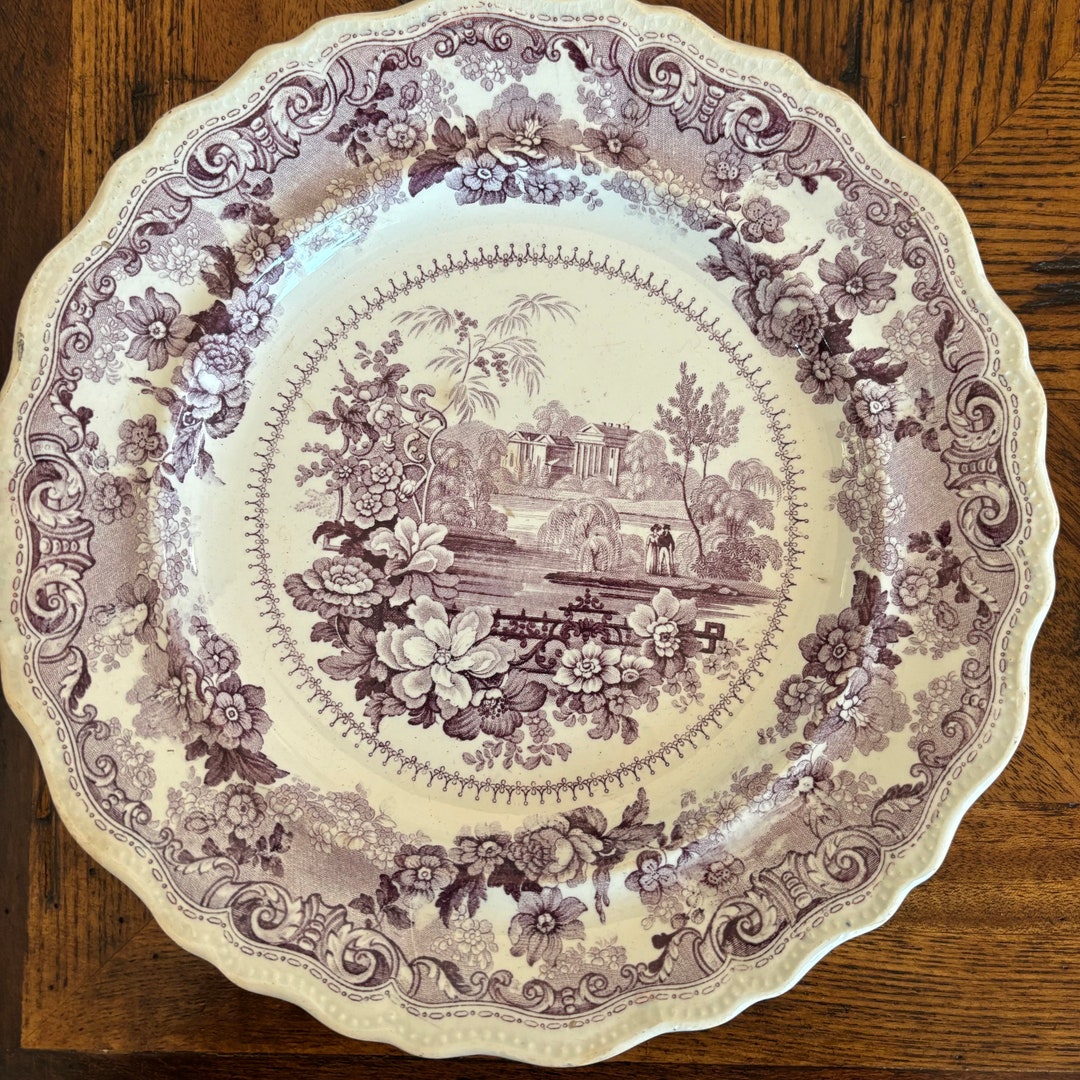 Antique Adams 'damascus' Plate - Etsy