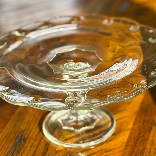 Glass Cake Stand - Etsy