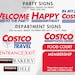 Costco Party Pack Premium Invites, Custom Price Signs, Welcome Sign ...