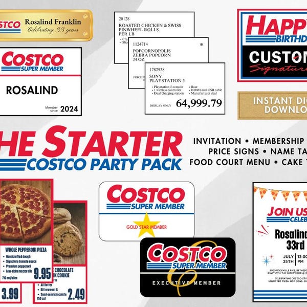 Costco Name Tag - Etsy