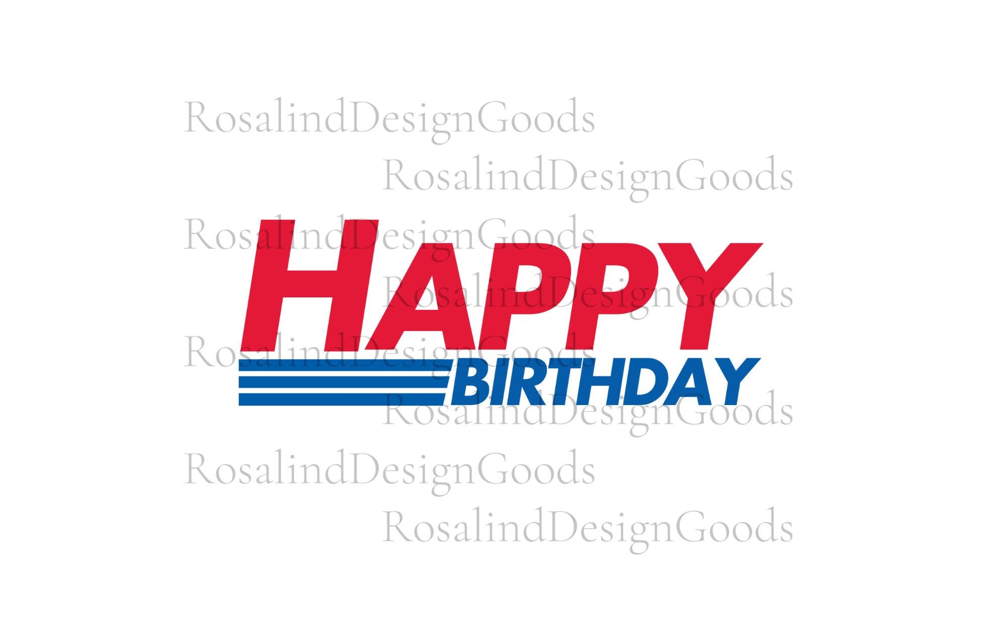 Happy Birthday Costco Logo - PNG JPG SVG - Etsy