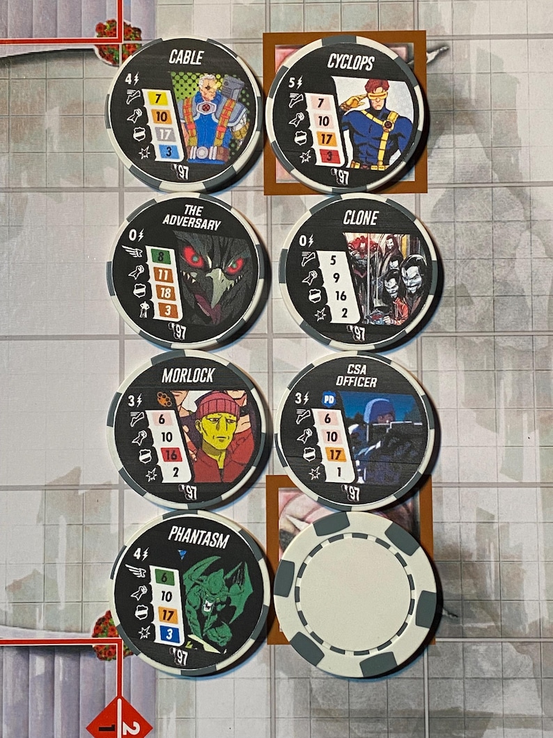 Fan Made Bystander Tokens for Heroclix X-men ‘97 - Etsy