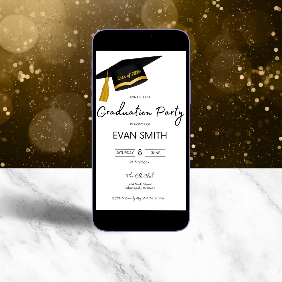 Graduation Party Invitation Template, Graduation Invitation 2024 ...