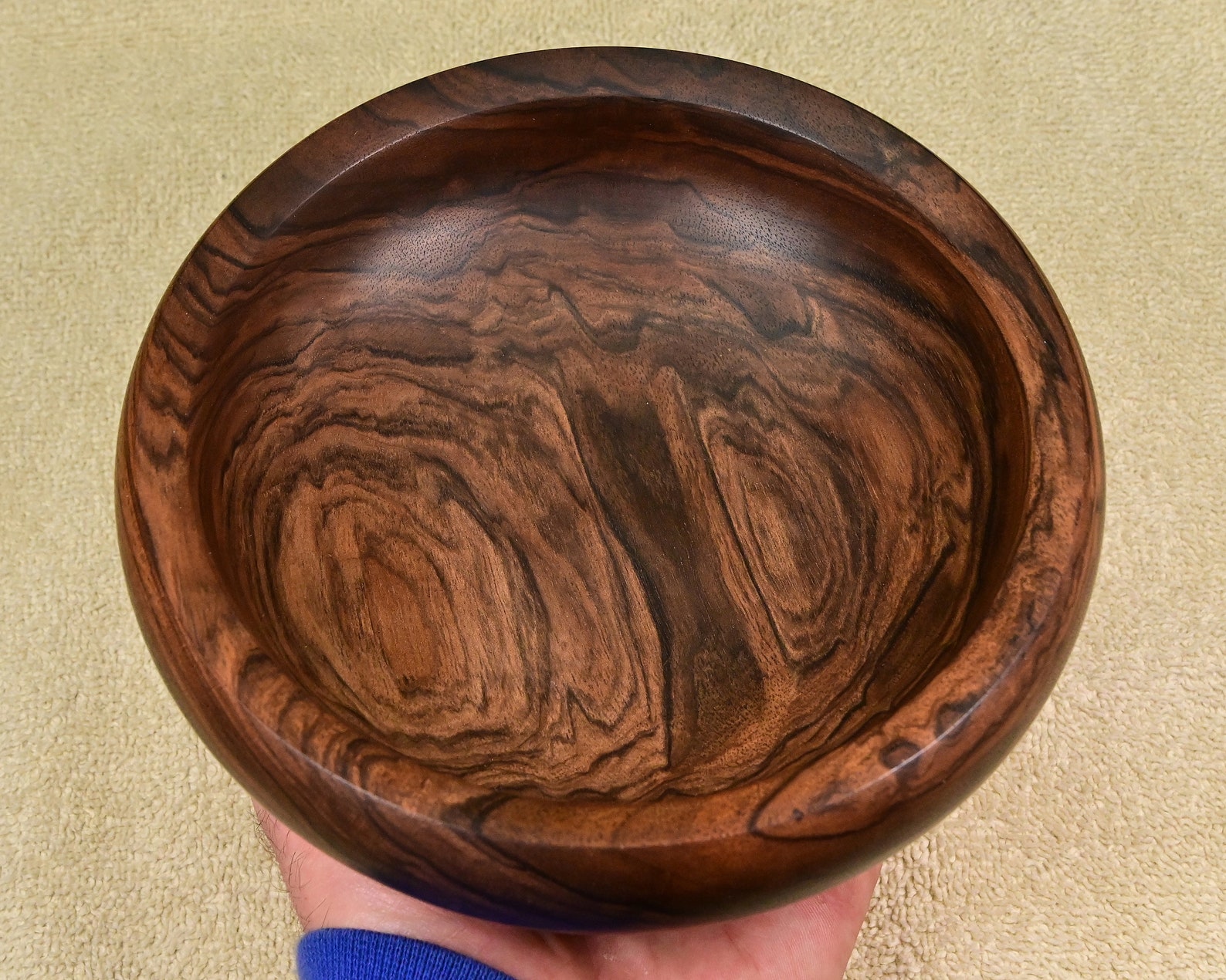 Hand-turned Black Walnut Bowl, 6.75" X 2" - Etsy