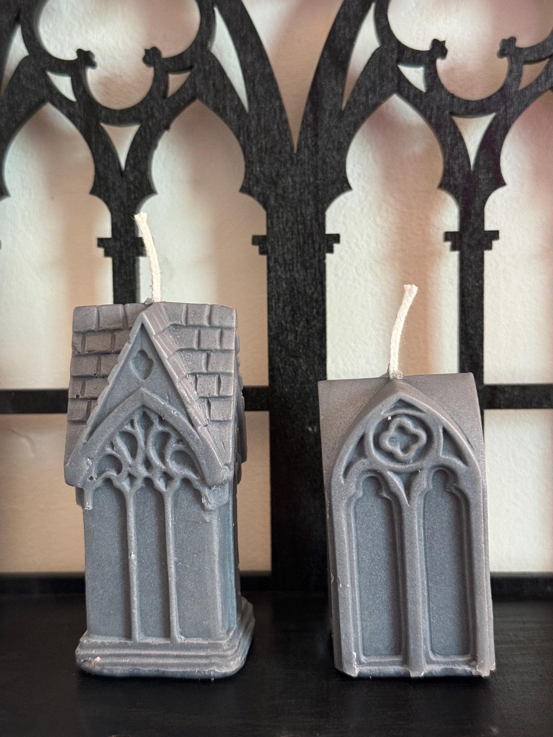 Gothic Cathedral Builiding Church/home Candle Dark Academia Goth Decor ...