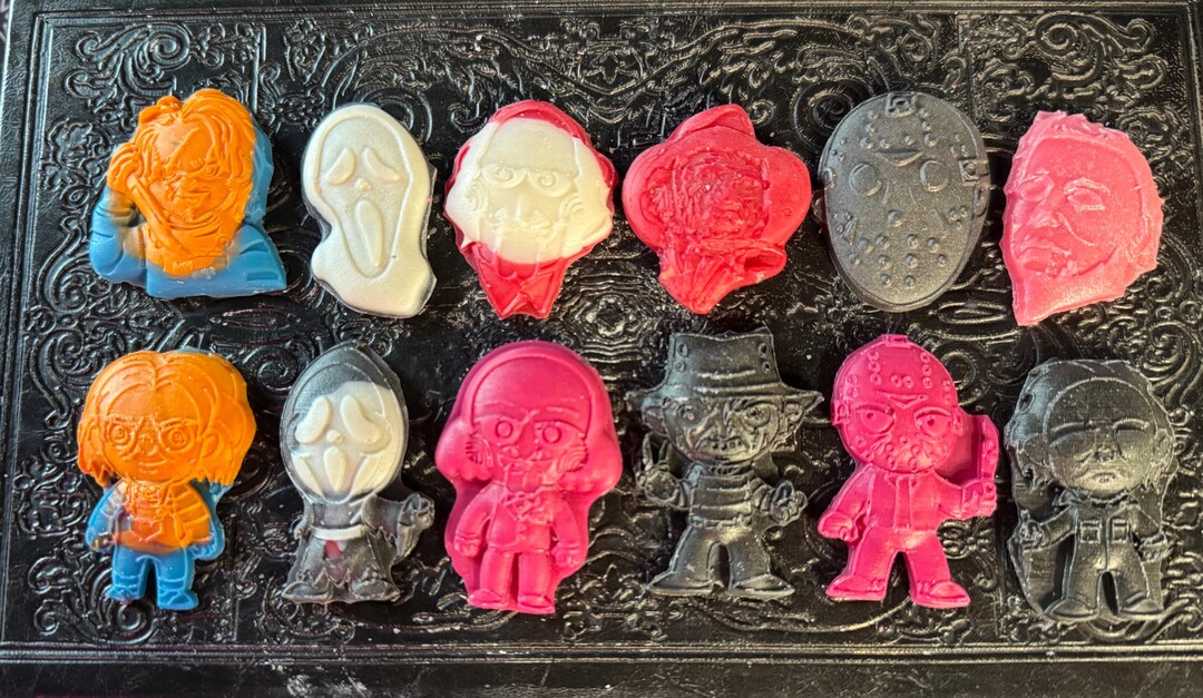 Horror Wax Melts Set of 6 | Chucky, Ghost Face, Freddy, Jason, Michael ...
