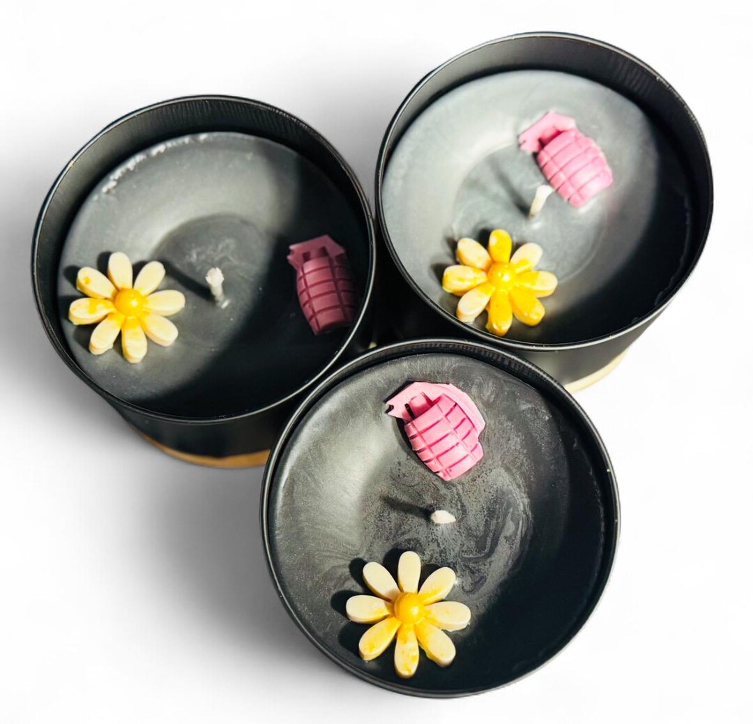Daisy Grenade Candle: Lucifer Library Scented Goth Decor | Goth Gifts ...